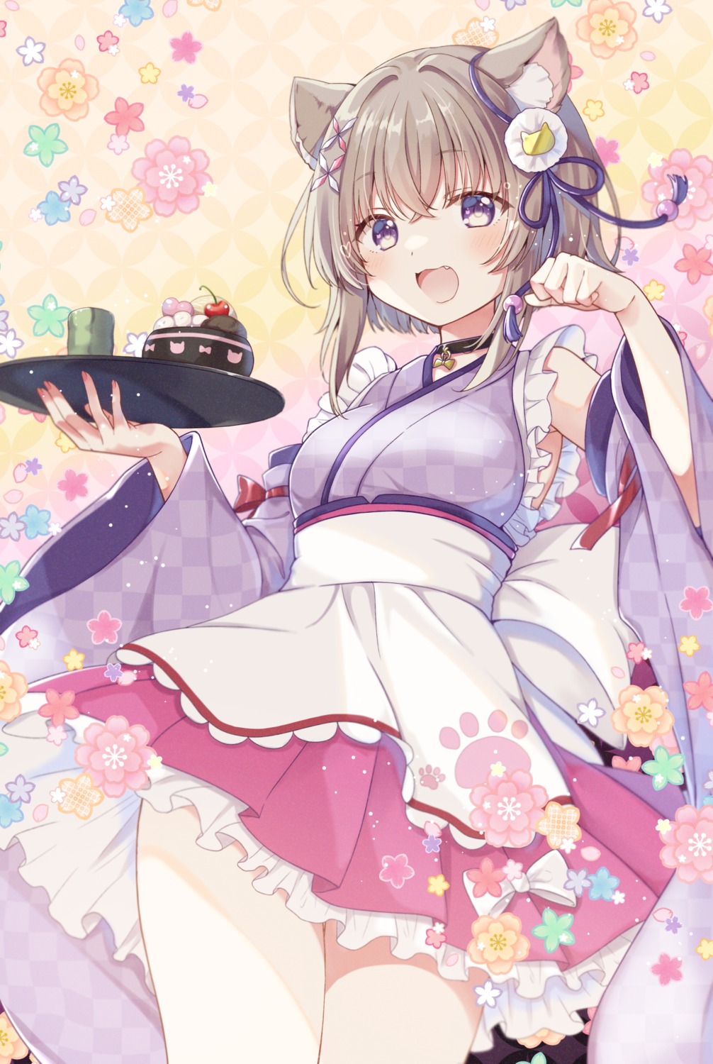 gomano rio haconnect animal ears maid nekomimi skirt lift wa maid | #1081222 | yande.re